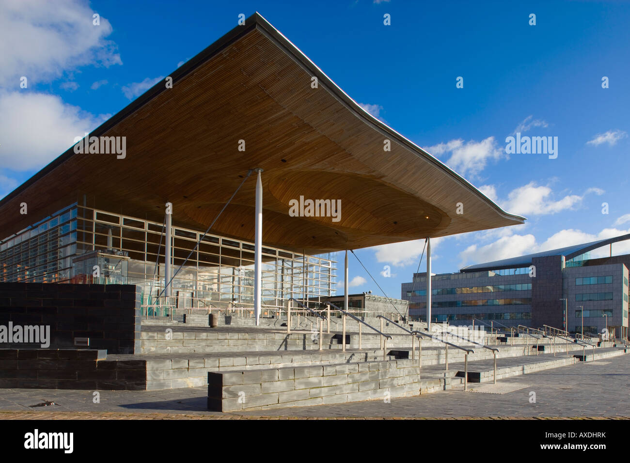 Welsh National Assembly building the Senedd Cardiff Bay Cardiff Wales ...