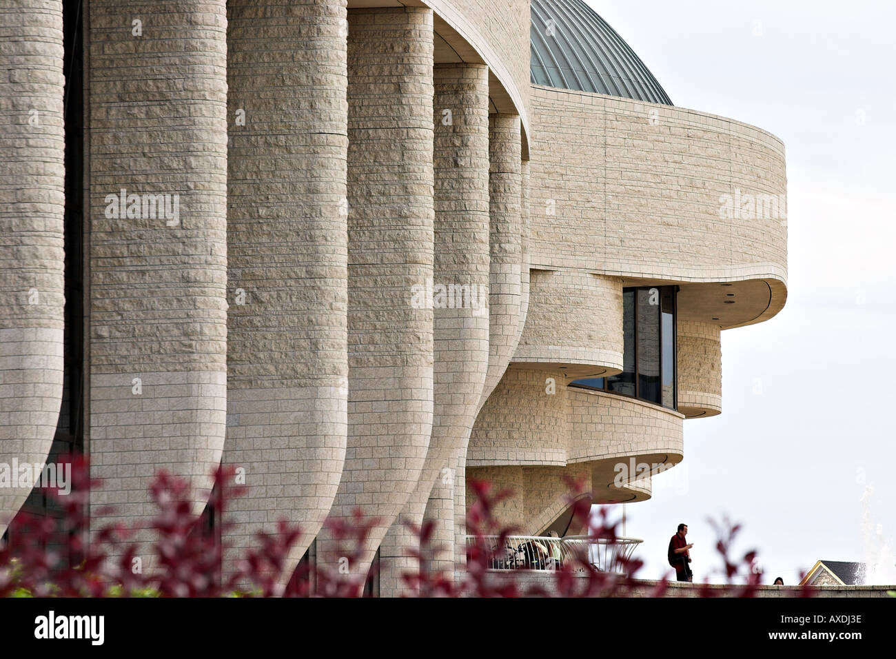 Curved Columns: The curving but massive architecture of this stone ...