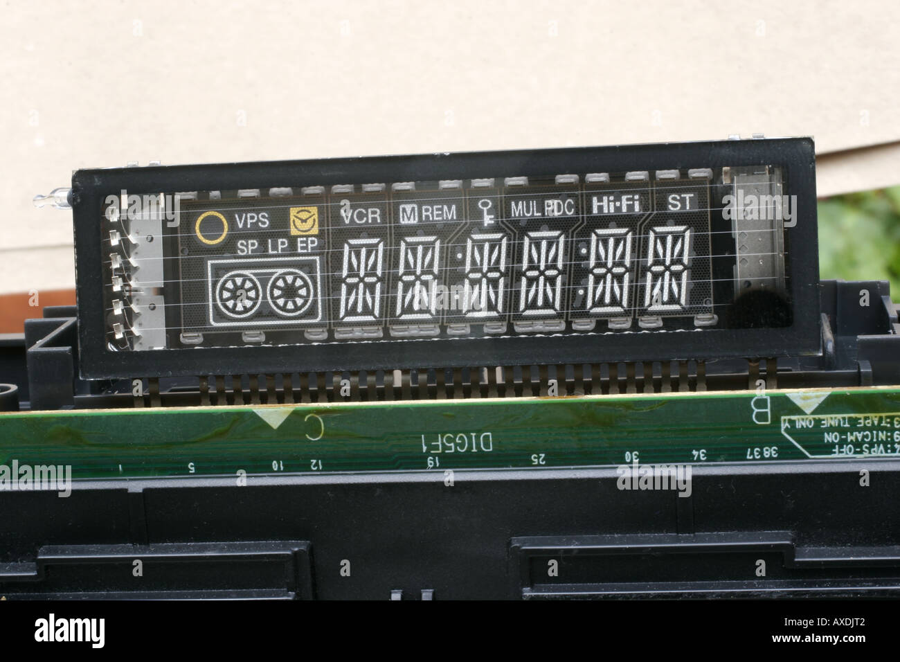 Multi function electronic data display partly removed from host ...