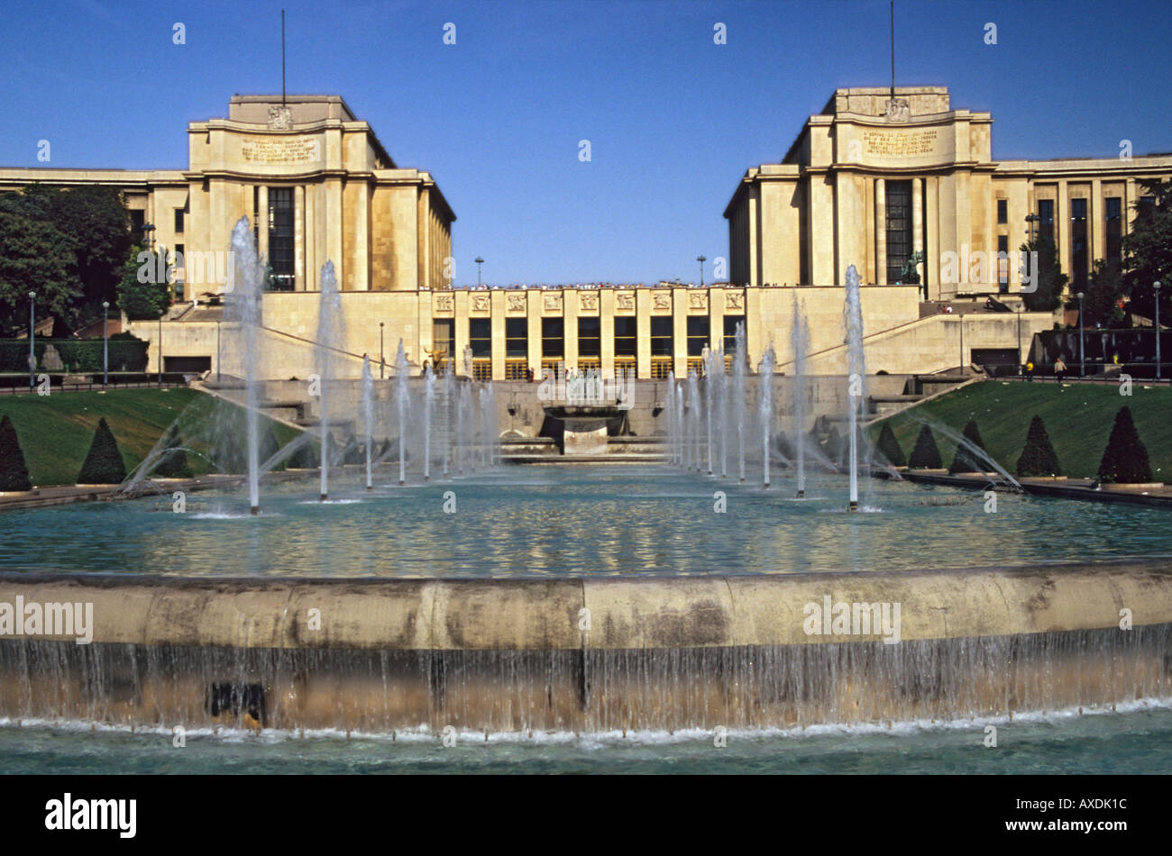 The Trocadero in Paris seen from near the Eiffel Tower Stock Photo - Alamy