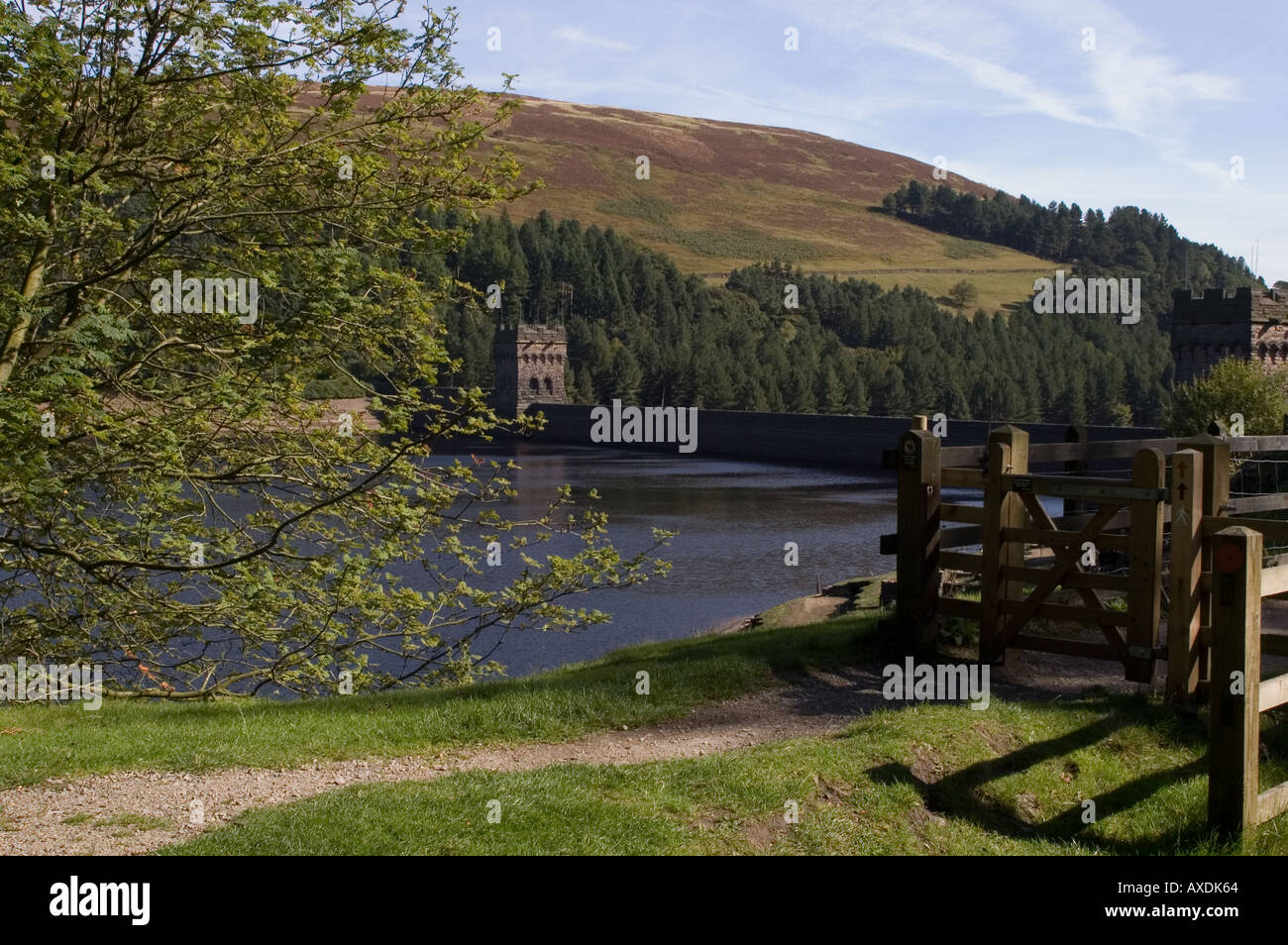 Derwent Reservoir dam Stock Photo - Alamy