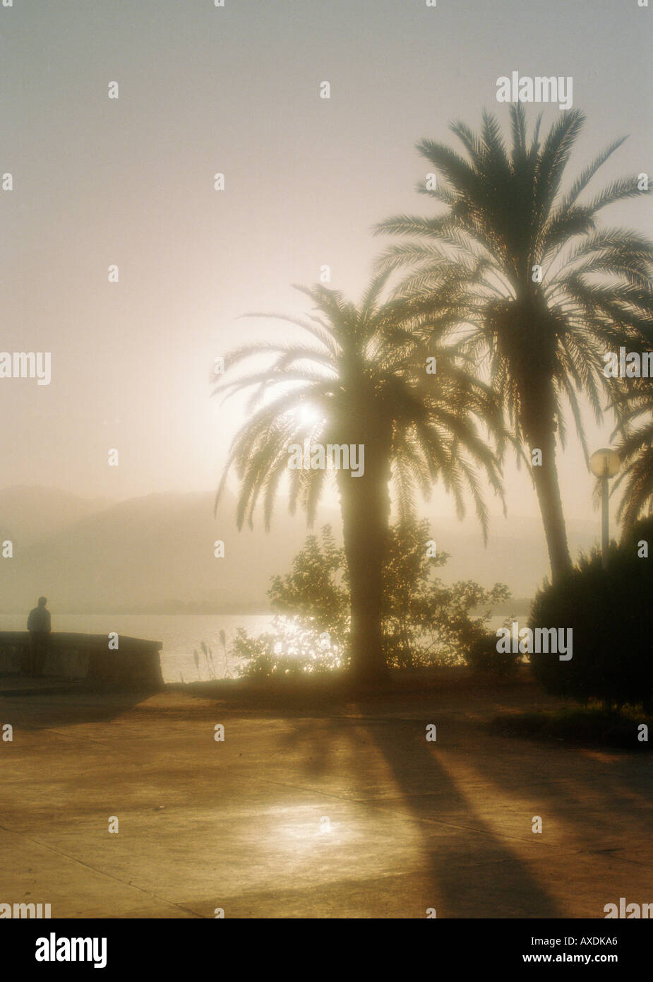 The sun sets in Antalya Turkey Stock Photo - Alamy