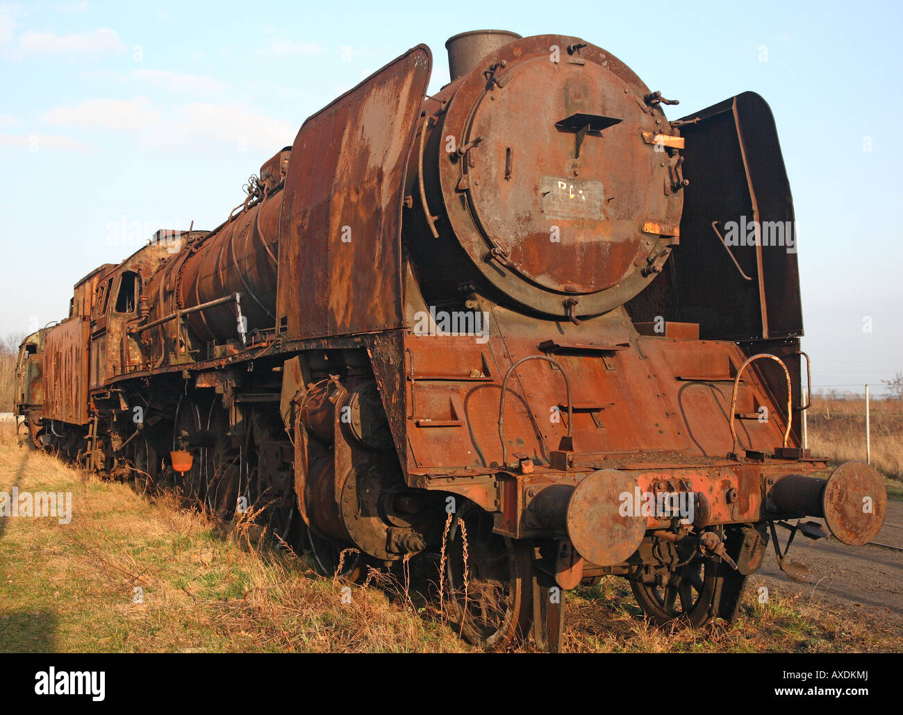 Abandoned old steam engine locomotive Stock Photo - Alamy