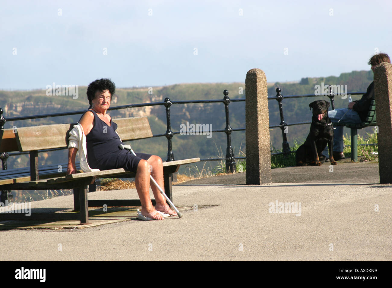 Old lady walking stick hi-res stock photography and images - Alamy