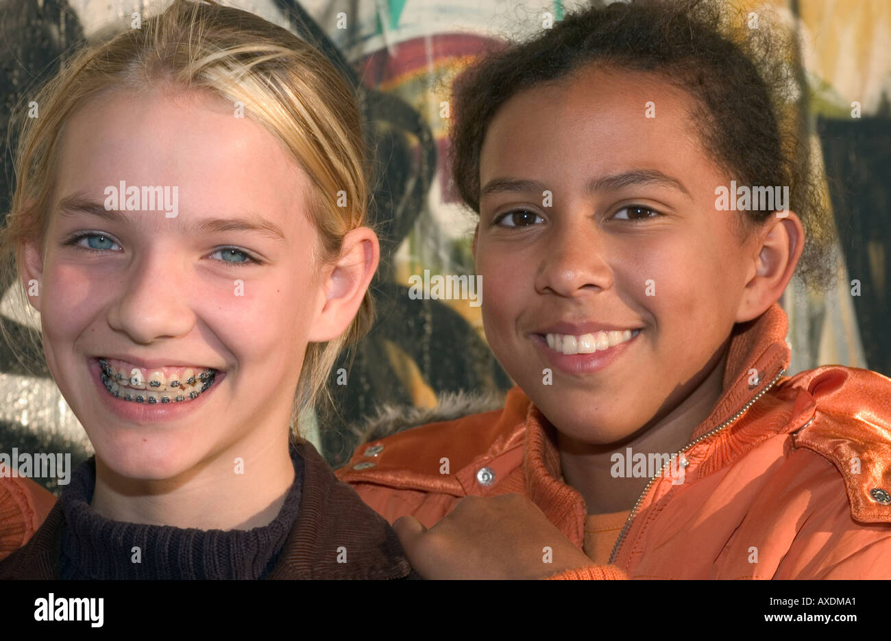 two girls 13 years old Stock Photo - Alamy
