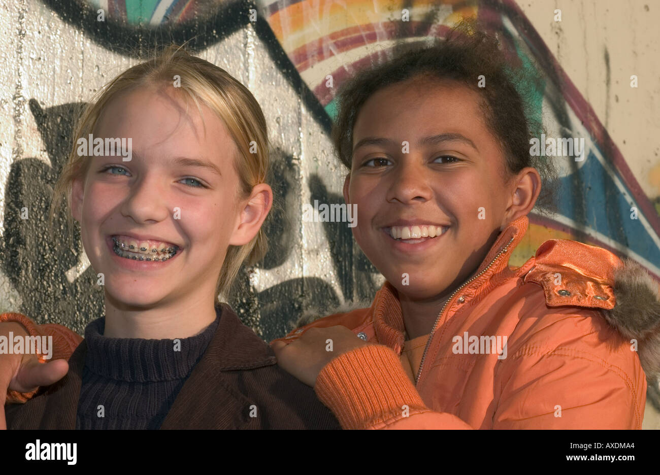 two girls 13 years old Stock Photo - Alamy