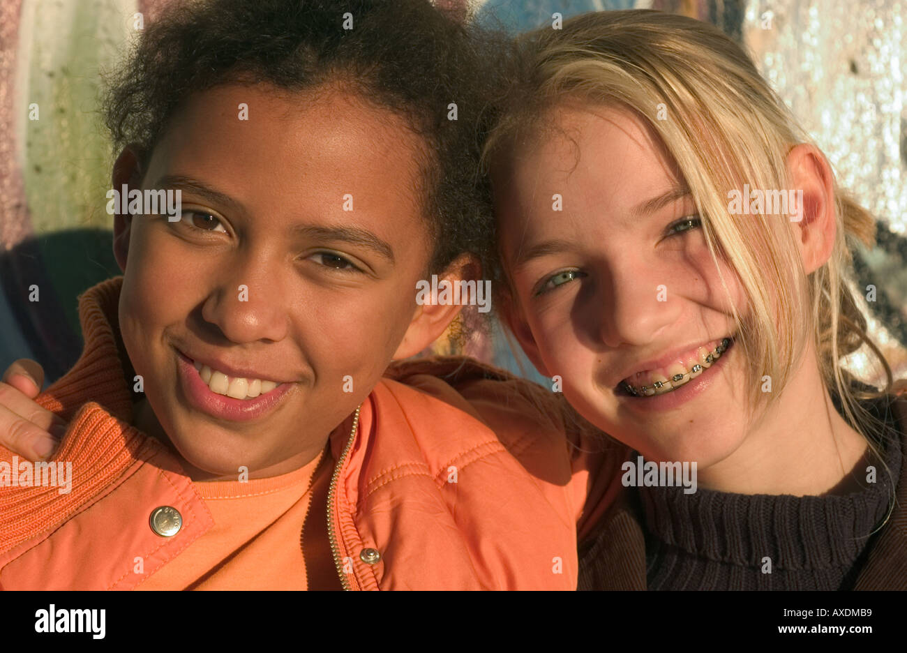two girls 13 years old Stock Photo - Alamy