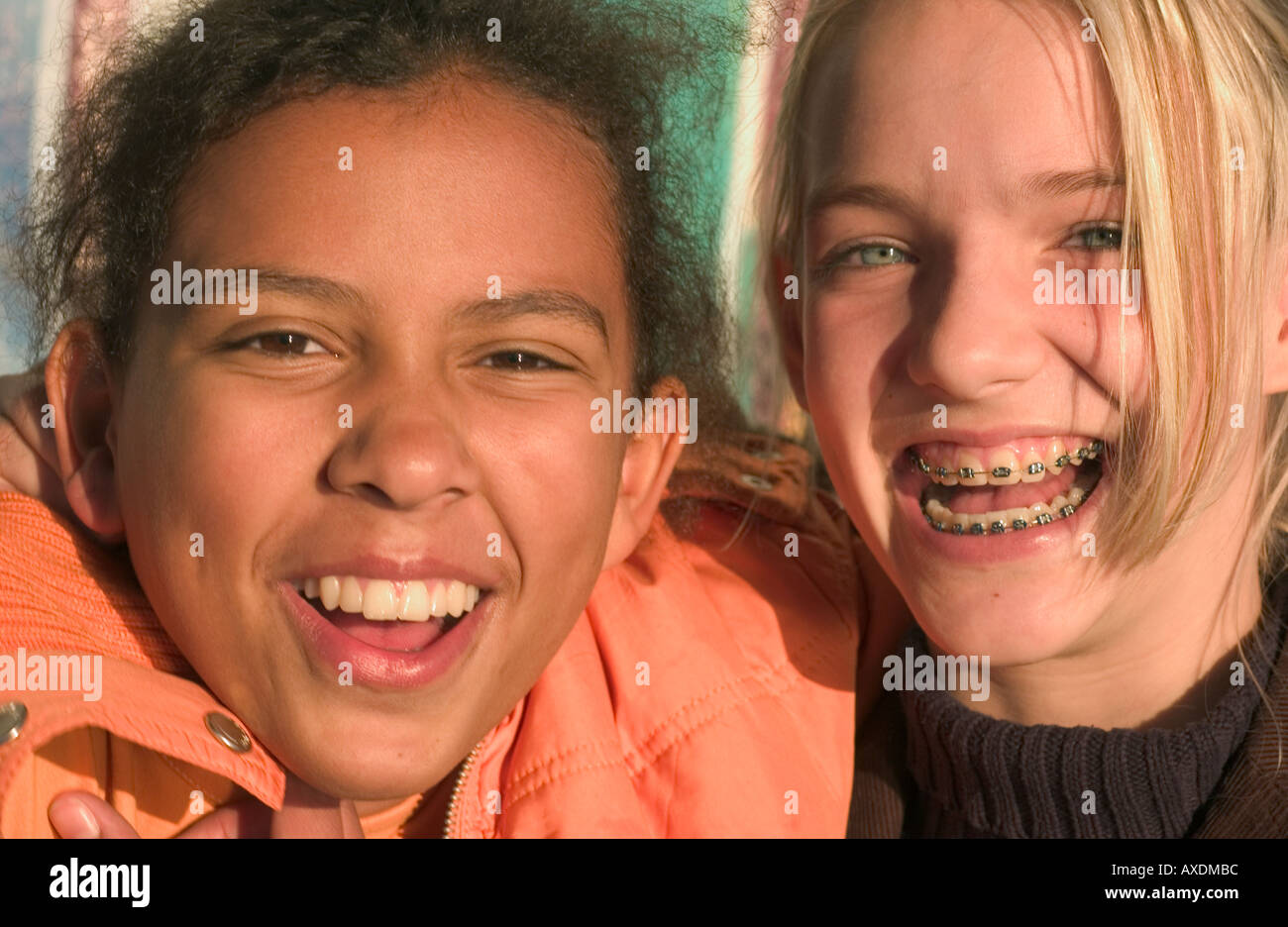 two girls 13 years old Stock Photo - Alamy
