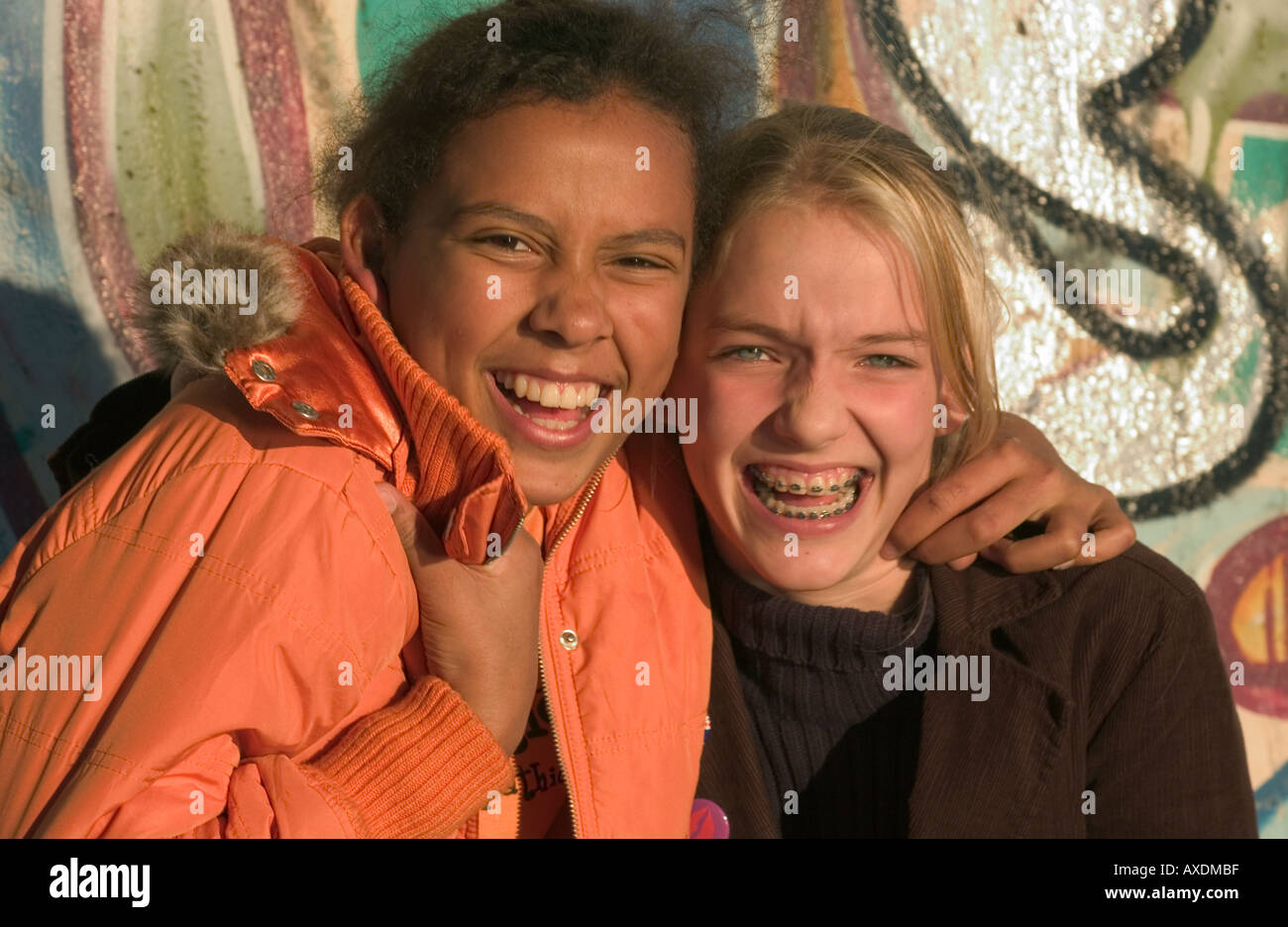 two girls 13 years old Stock Photo - Alamy