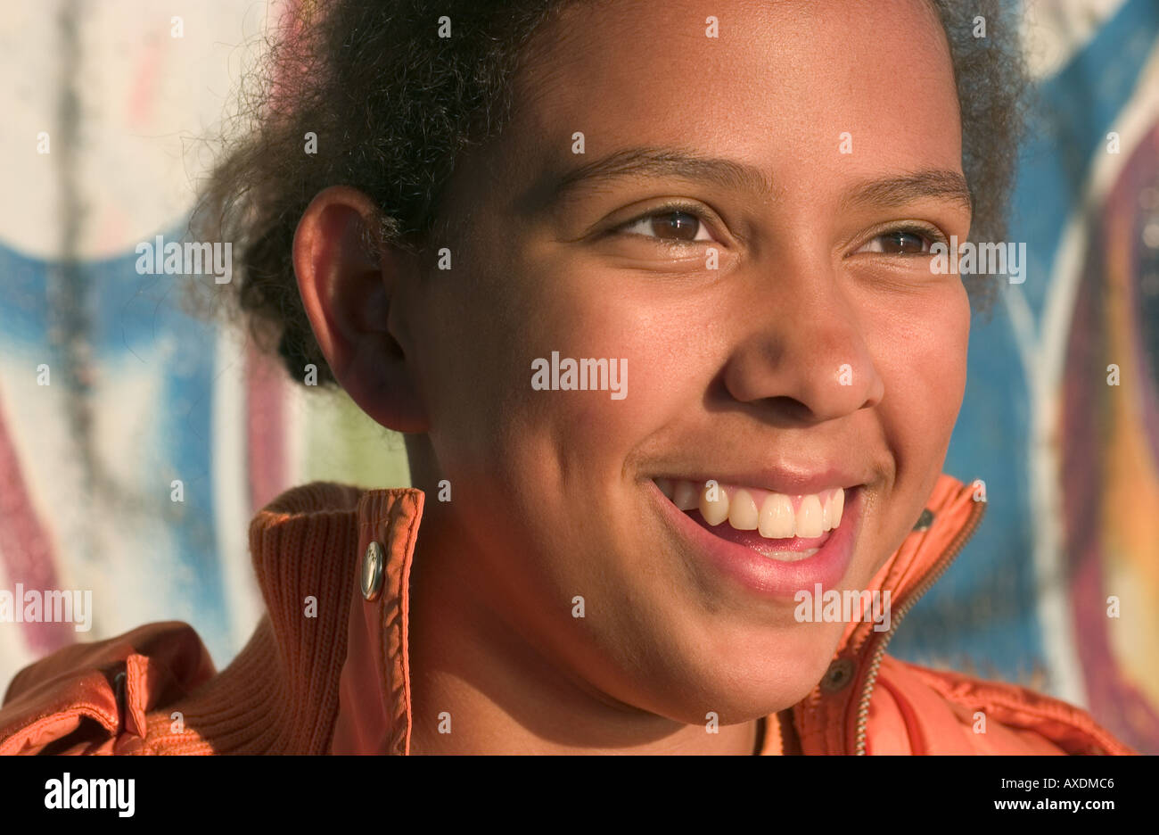 potrait of a girl 13 years old Stock Photo - Alamy