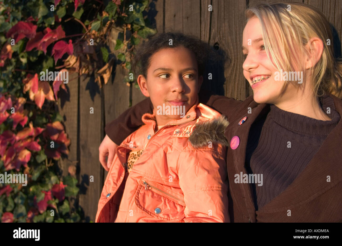 two girls 13 years old Stock Photo - Alamy