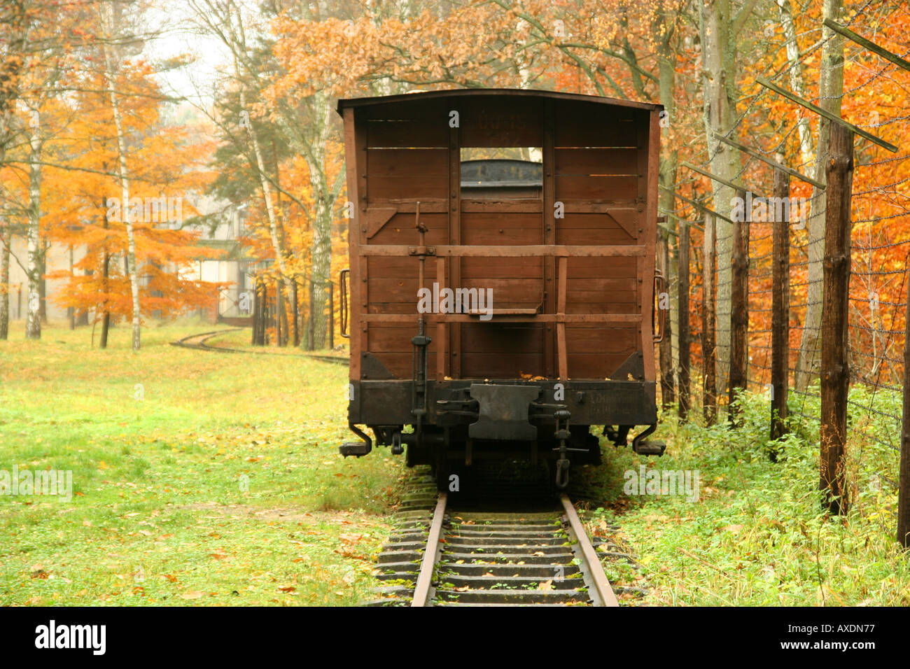 Train in Stutthof Concentration Camp Stock Photo - Alamy