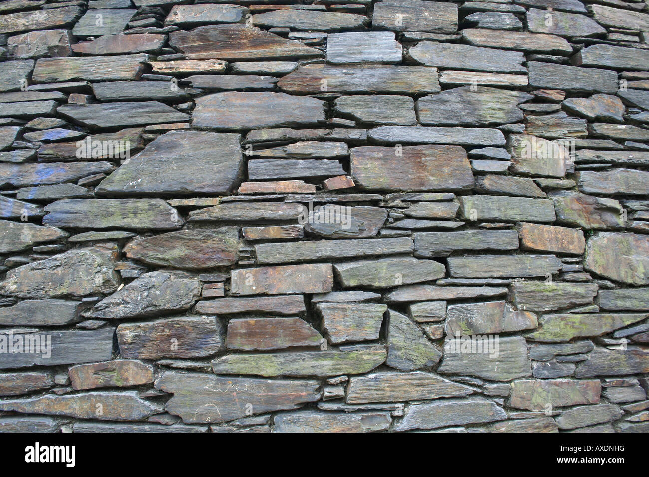 Slate Stone wall background old facade architecture Stock Photo - Alamy