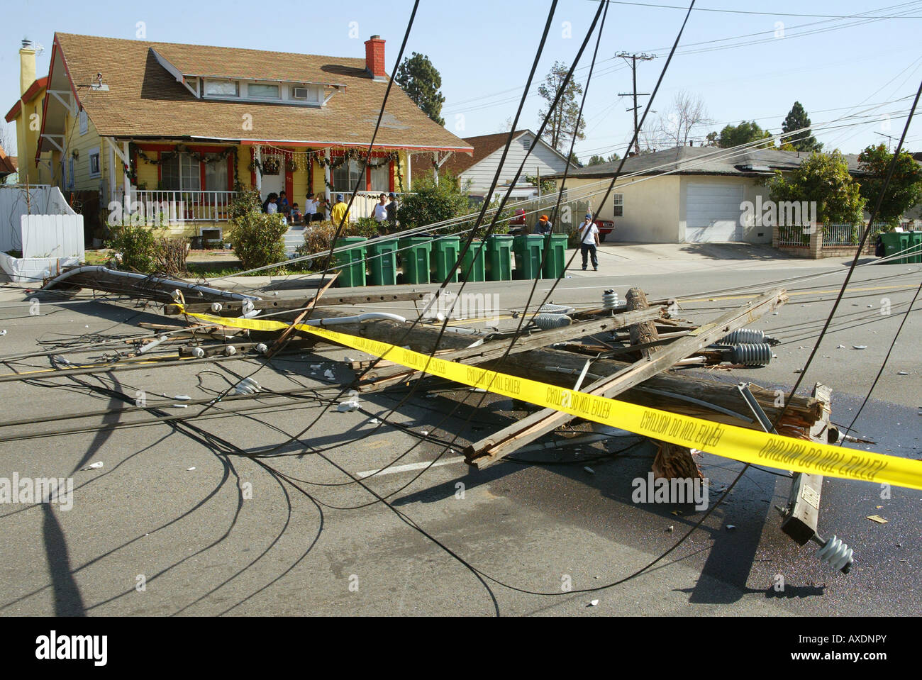 Utility pole damage hi-res stock photography and images - Alamy
