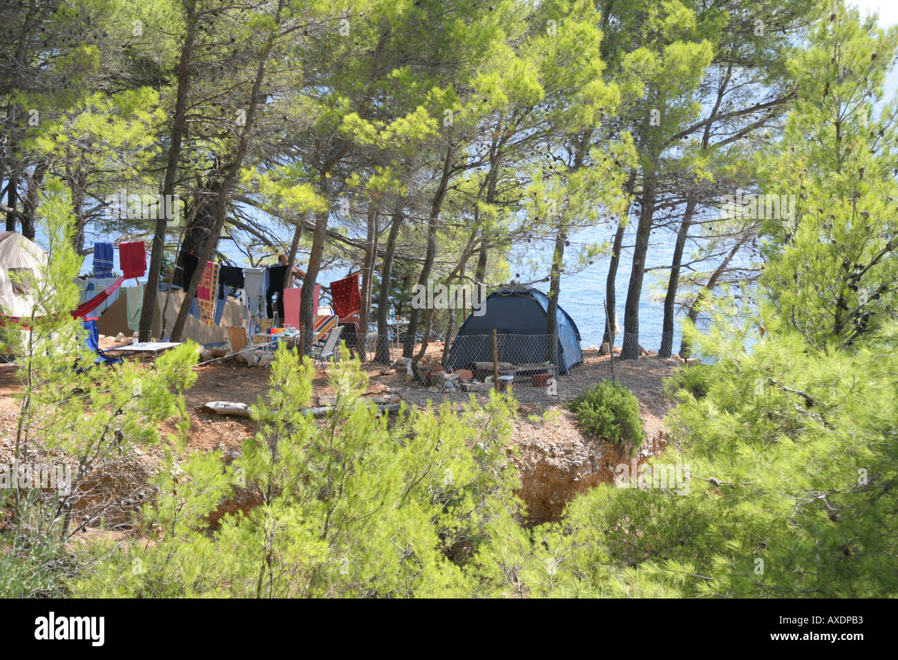 Kamp Lili in Jagodna village on Hvar Island Croatia Stock Photo - Alamy