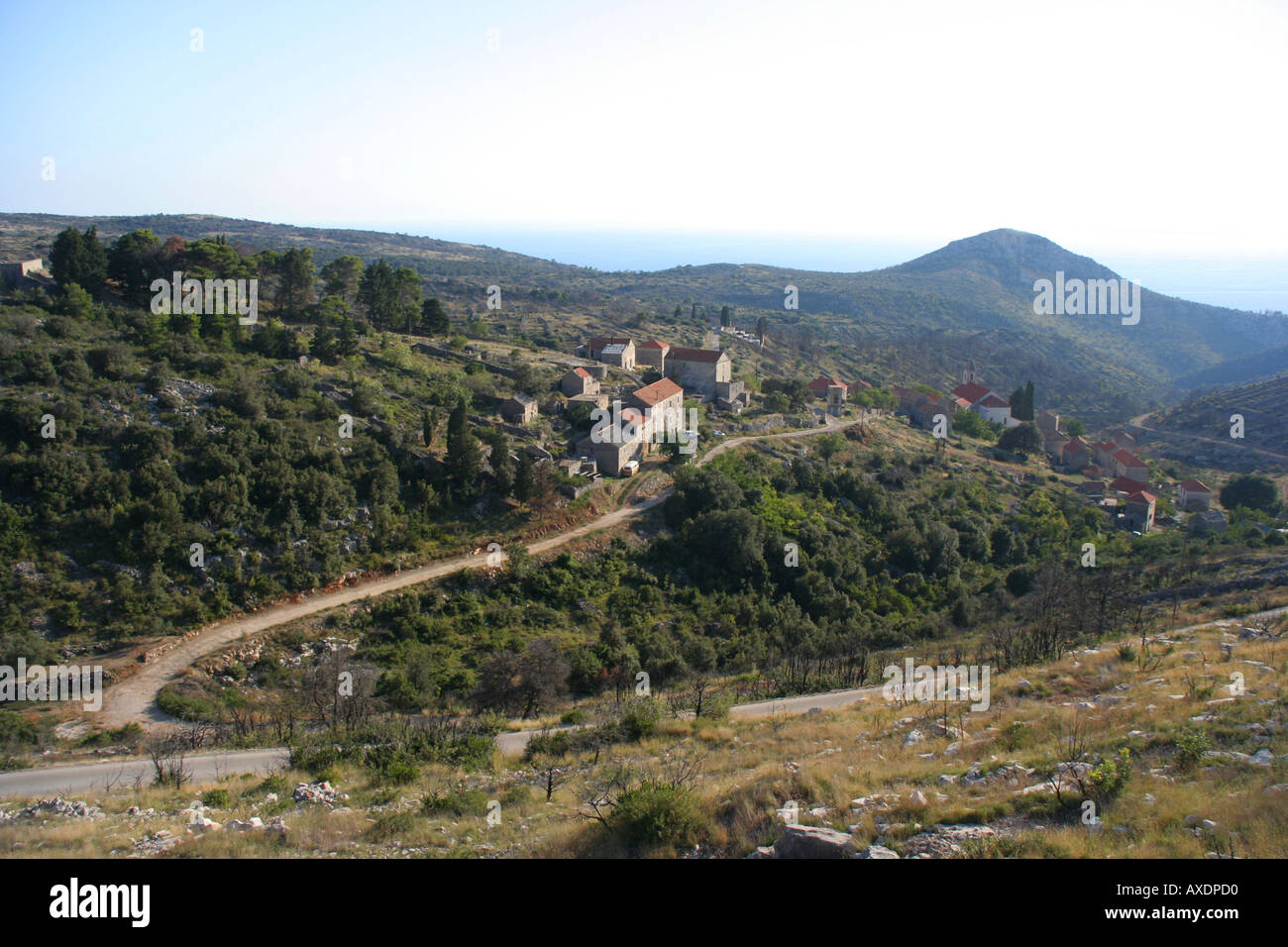 Velo Grablje village Hvar Island Croatia Stock Photo - Alamy