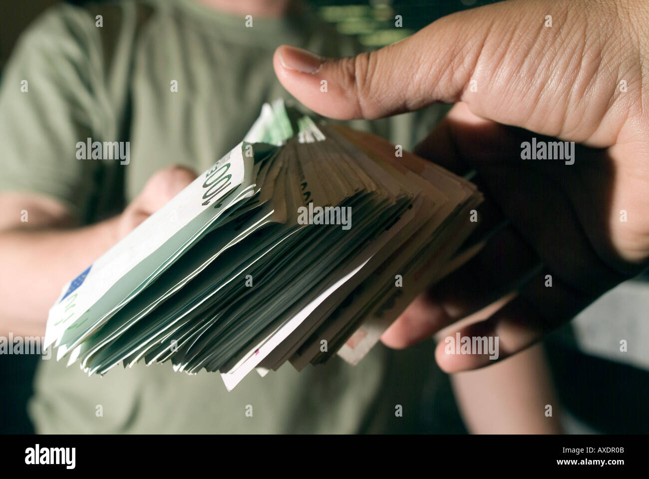 Bribe money changing hands hi-res stock photography and images - Alamy