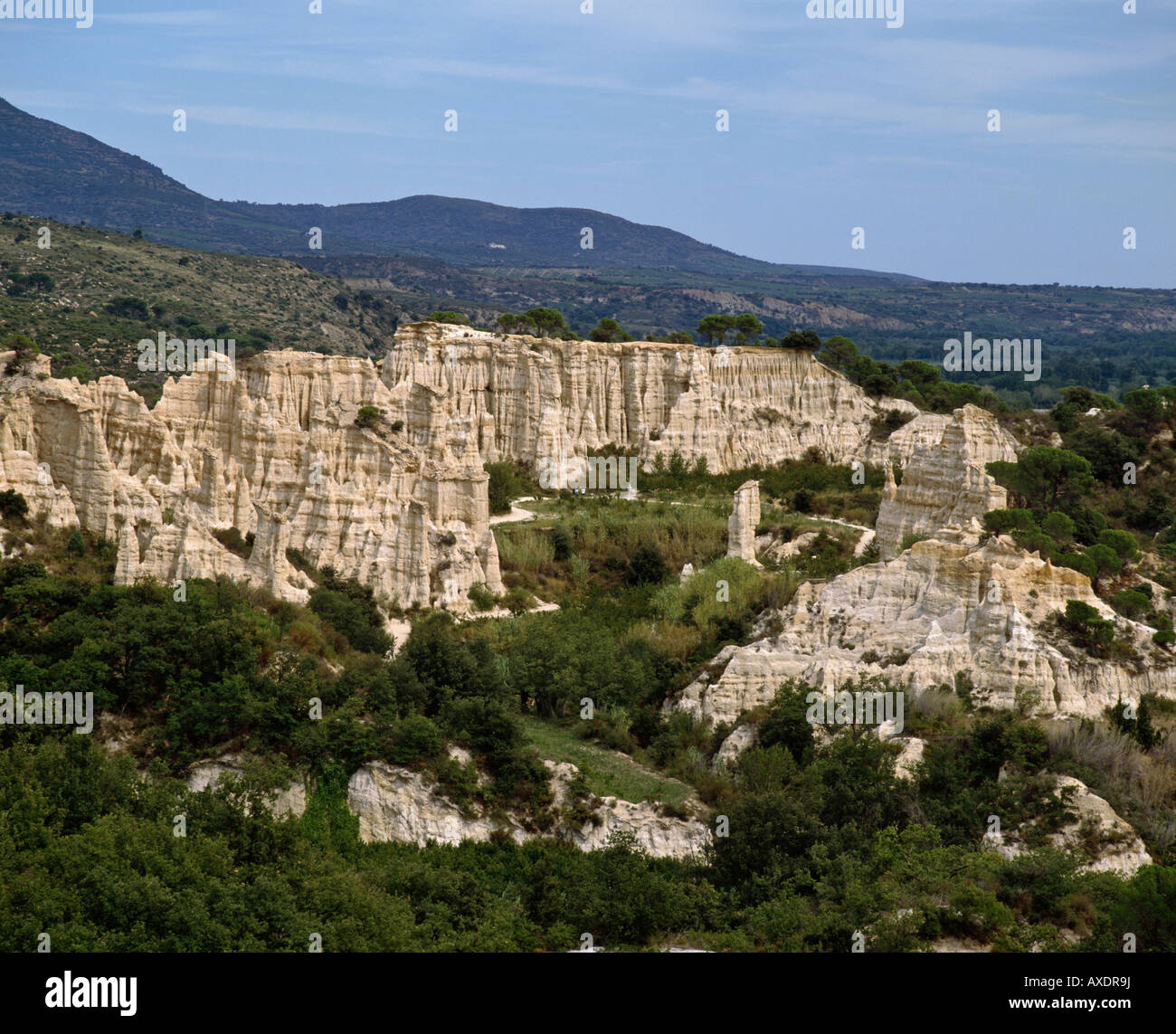Rock formations of La Sybile at Ile sur Tet Pyrenees Orientales France ...