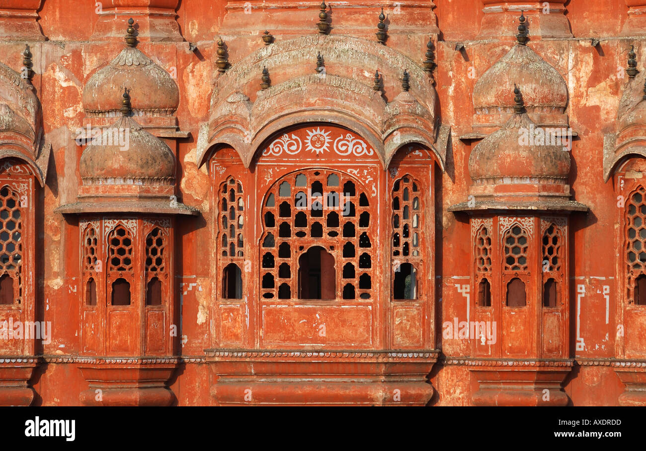 Window in facade of Palace of the Winds, Jaipur Stock Photo - Alamy