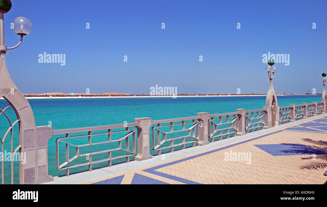 The Corniche (waterfront) in Abu Dhabi, capital of the United Arab ...
