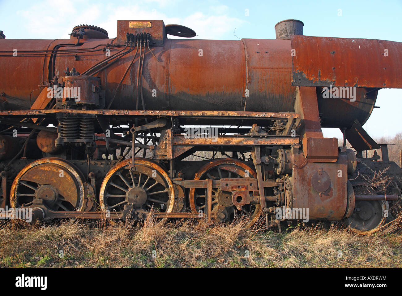 Abandoned old steam engine locomotive Stock Photo - Alamy