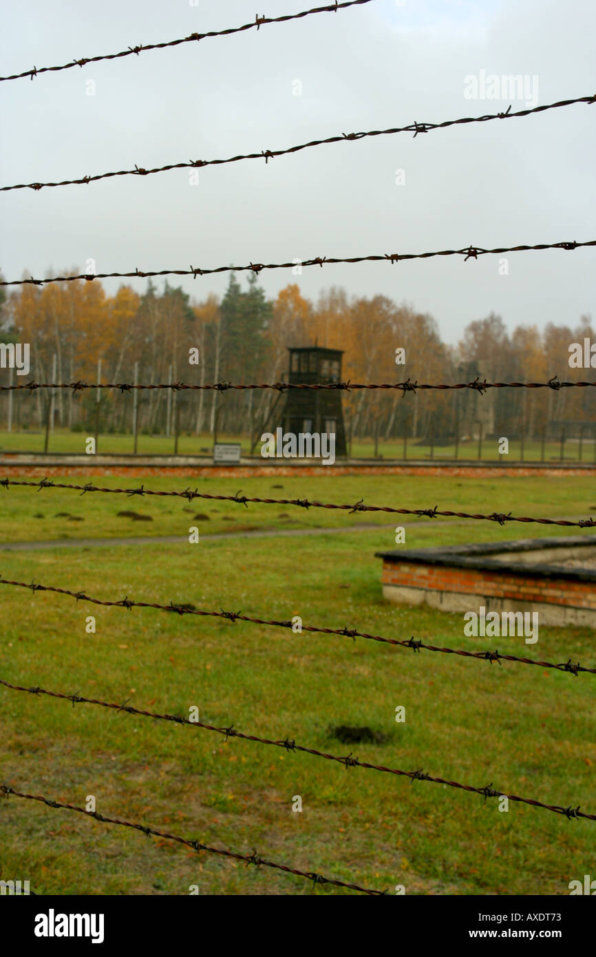 Guard tower in Stutthof Concentration Camp Stock Photo - Alamy