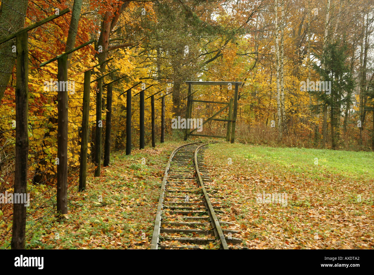 Railway in Stutthof Concentration Camp Stock Photo - Alamy
