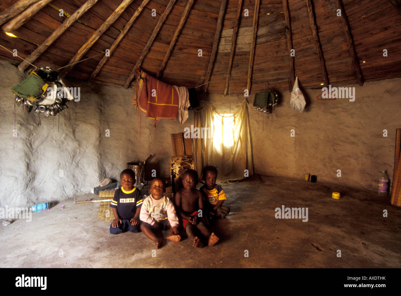 house interior with kids khula village kwa zulu natal south africa ...