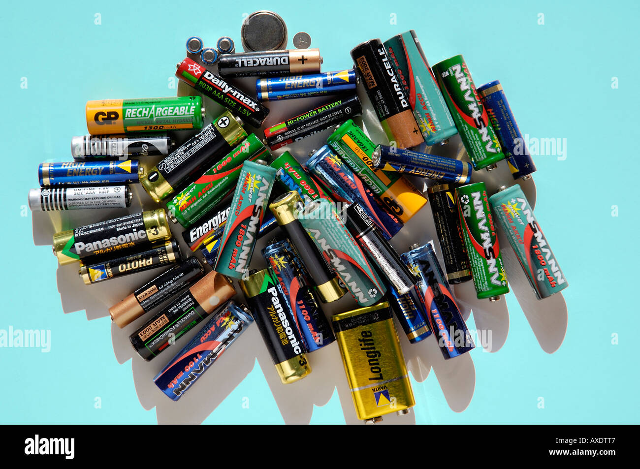 Batteries and accumulators Stock Photo - Alamy