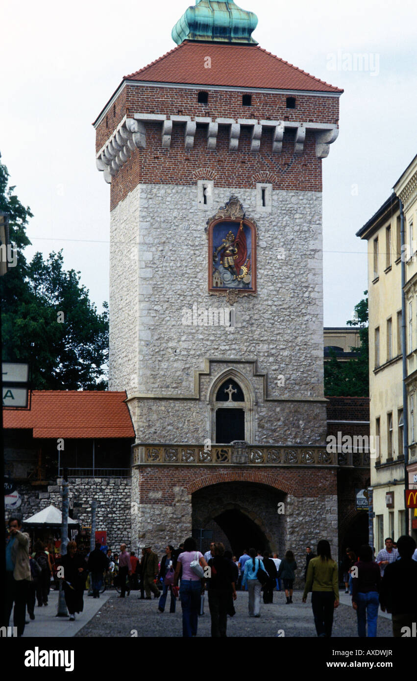 florian gate, krakow, poland Stock Photo - Alamy