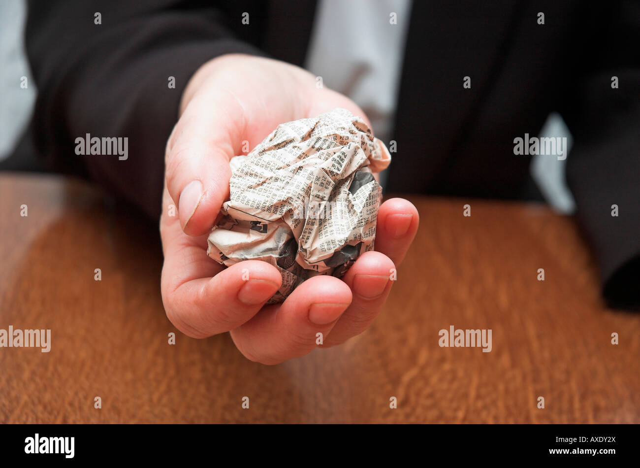 Crumpled newspaper hi-res stock photography and images - Alamy