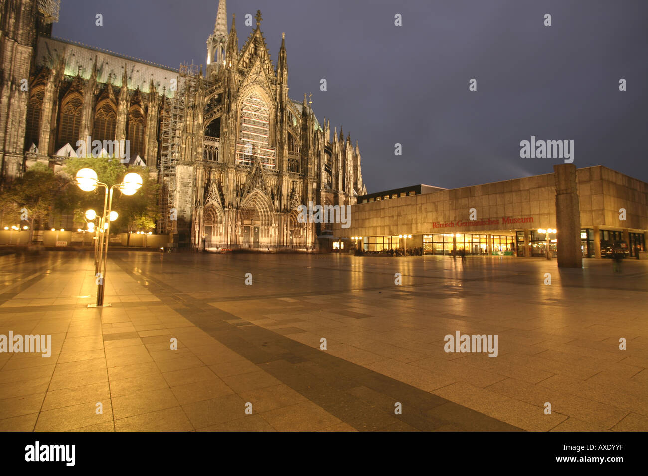 Cathedral square with the cathedral and the Roman-German museum ...
