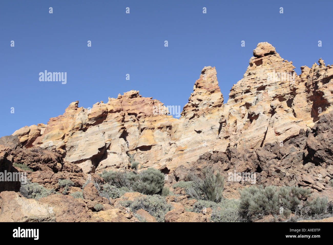 One of the many unusual rock formations on the caused by erosion in the ...