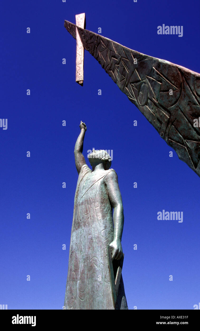 Statue of Pythagoras Pythagorio Samos Island Greece Stock Photo - Alamy
