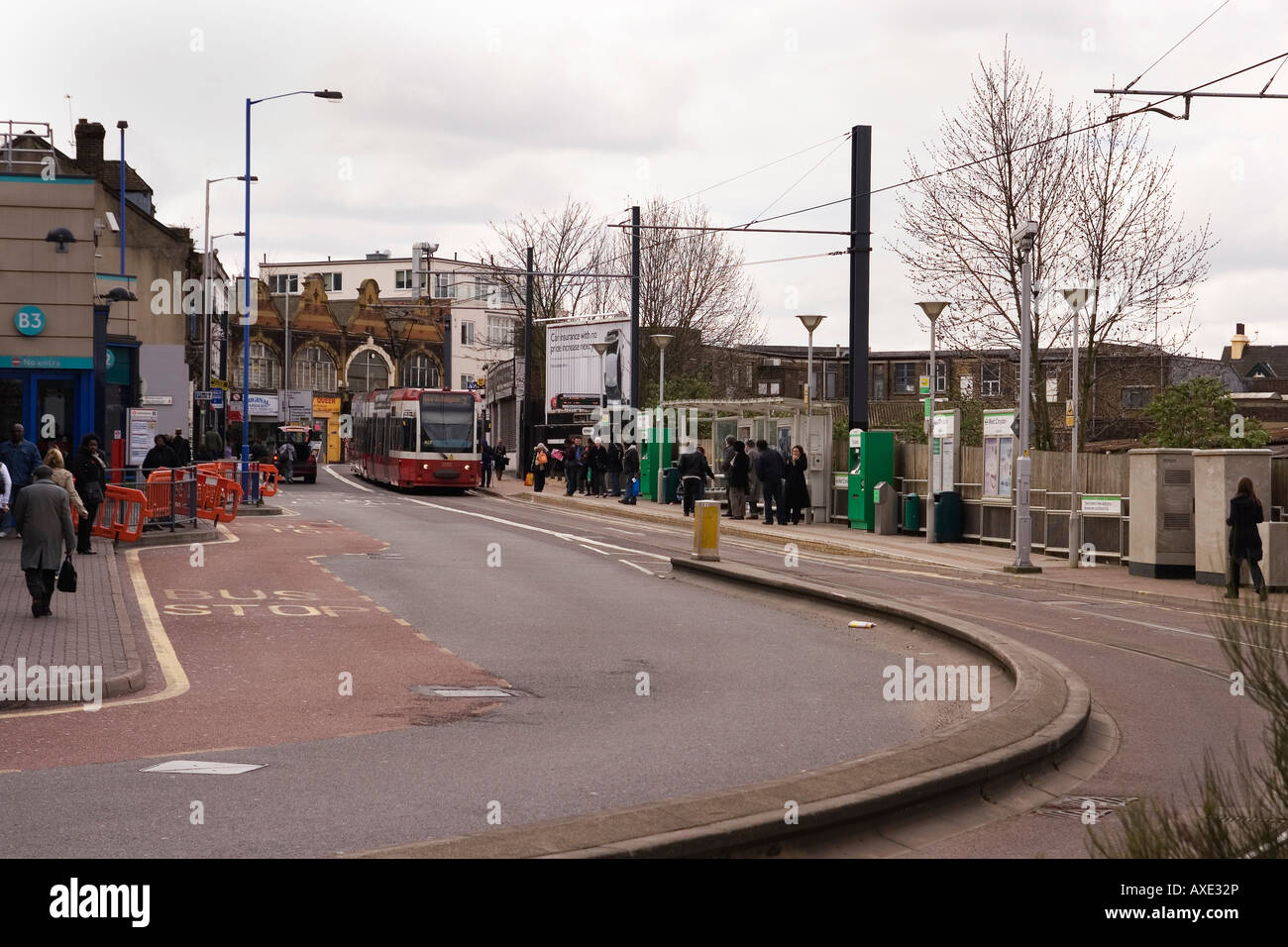 West Croydon Tram Stop Stock Photo - Alamy