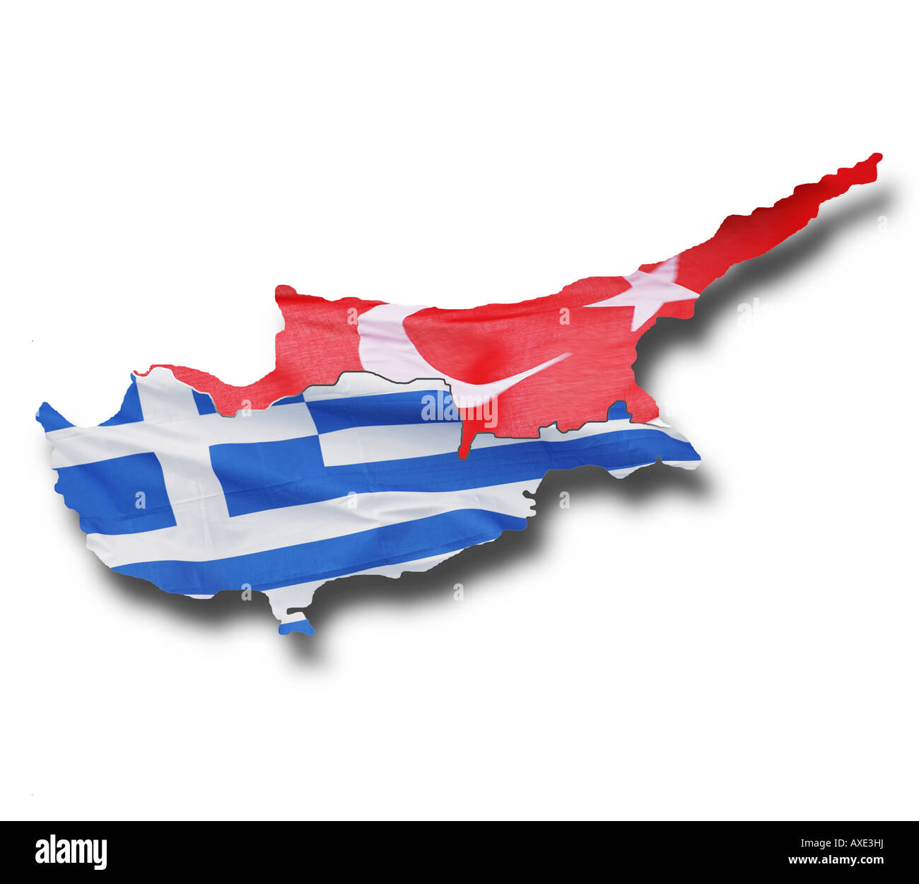 Partition of Cyprus concept Stock Photo - Alamy