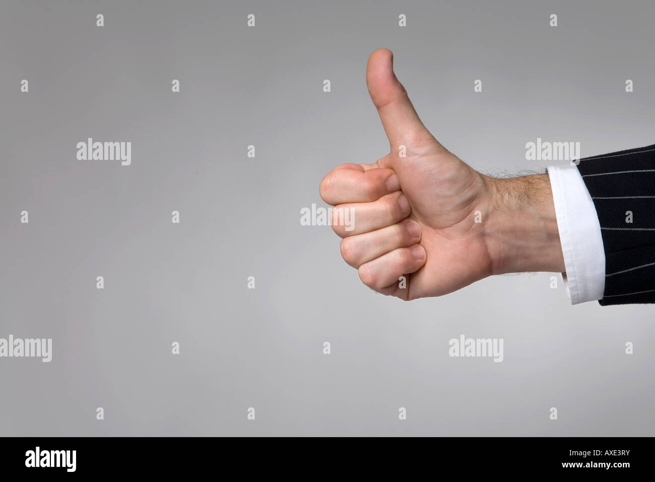 Man showing "thumbs up", close-up Stock Photo - Alamy