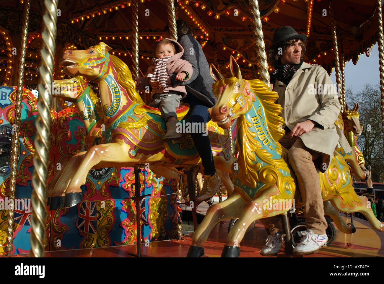 Fairground horse ride hi-res stock photography and images - Alamy