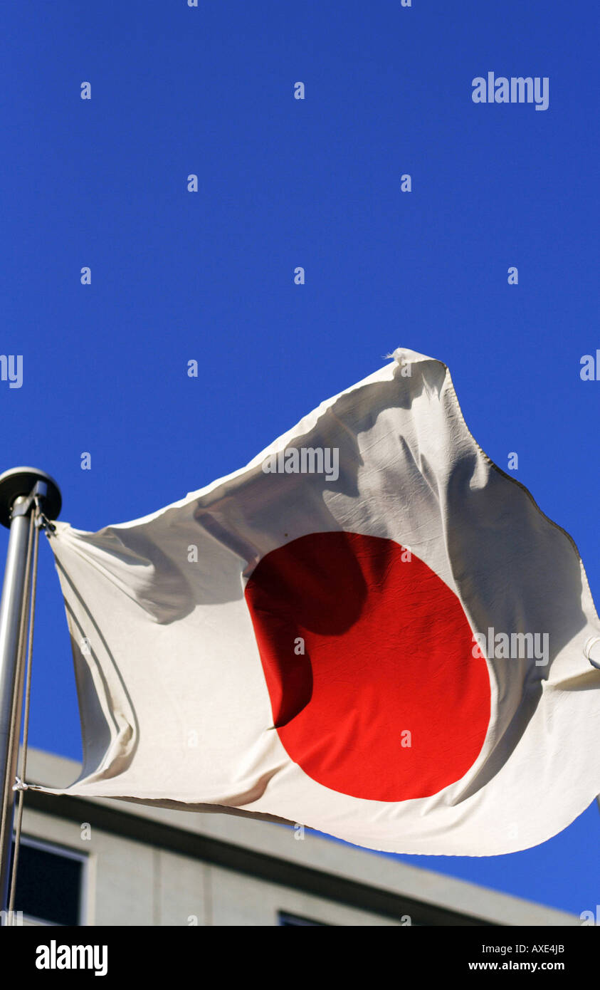 Japanese flag pole hi-res stock photography and images - Alamy