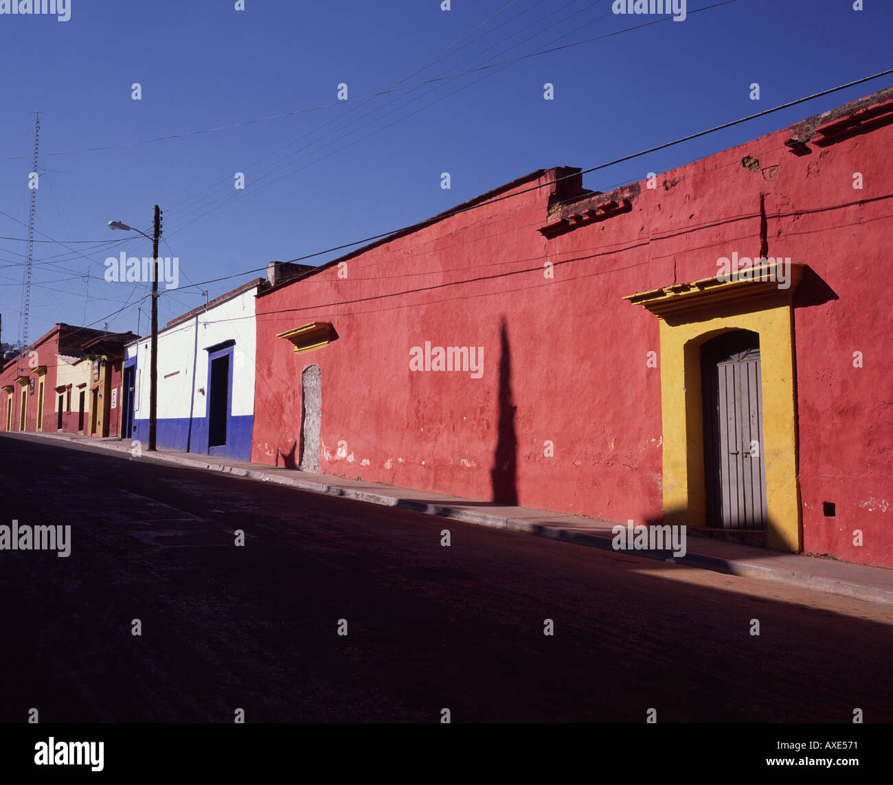 Spanish colonial buildings in a street in historical city centre of ...