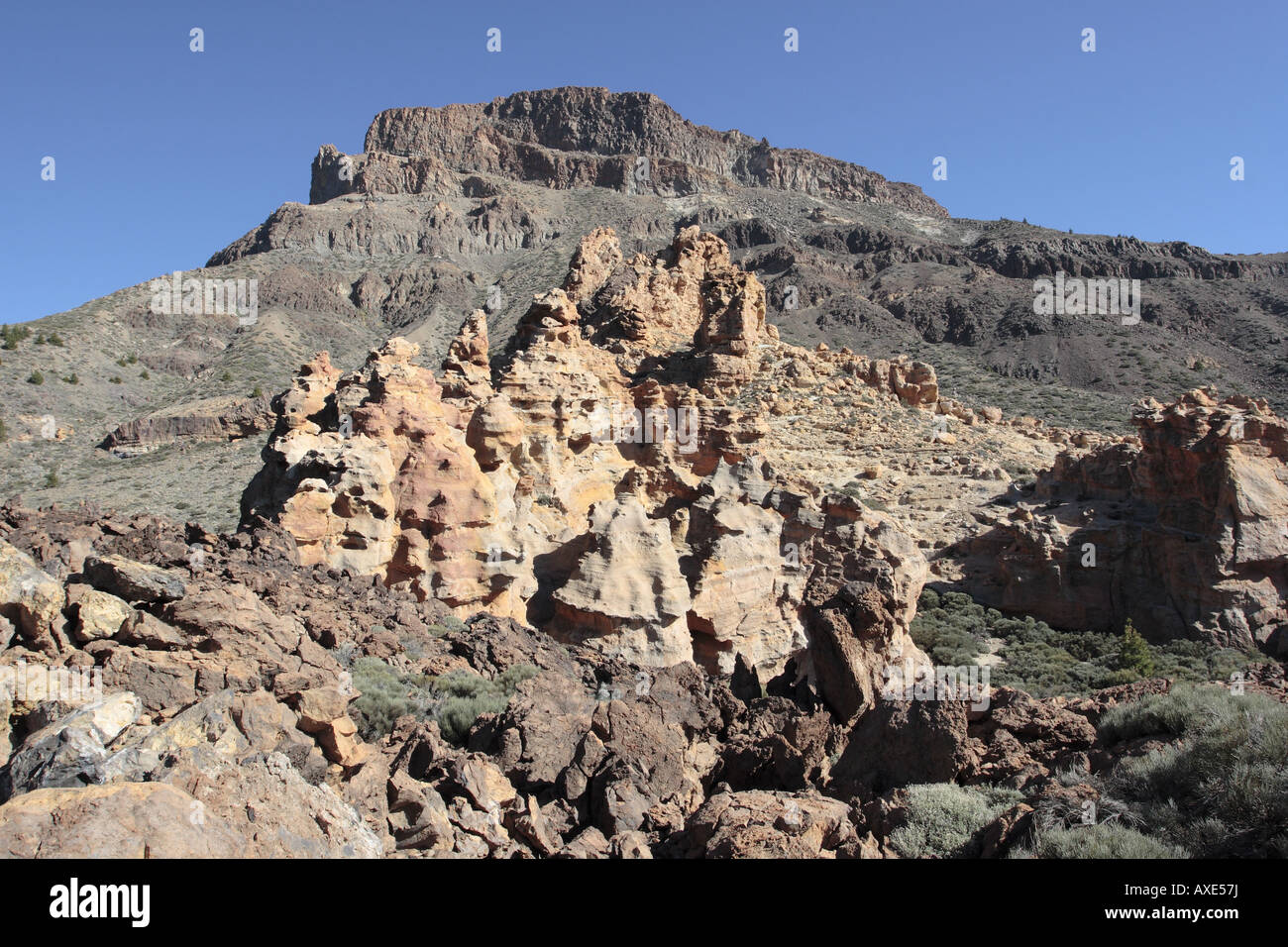 One of the many unusual rock formations on the caused by erosion in the ...