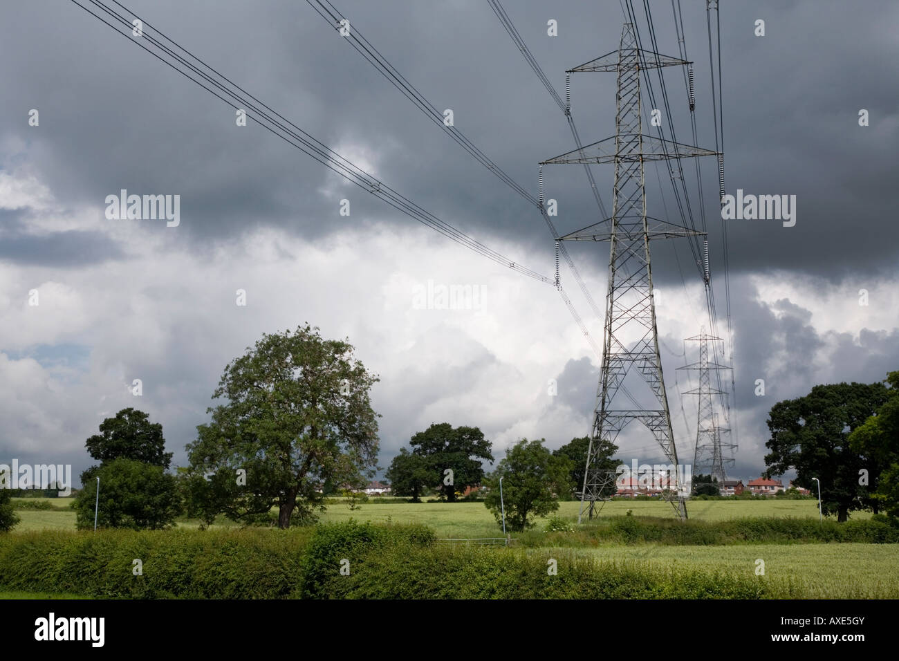 Storm power line hi-res stock photography and images - Alamy
