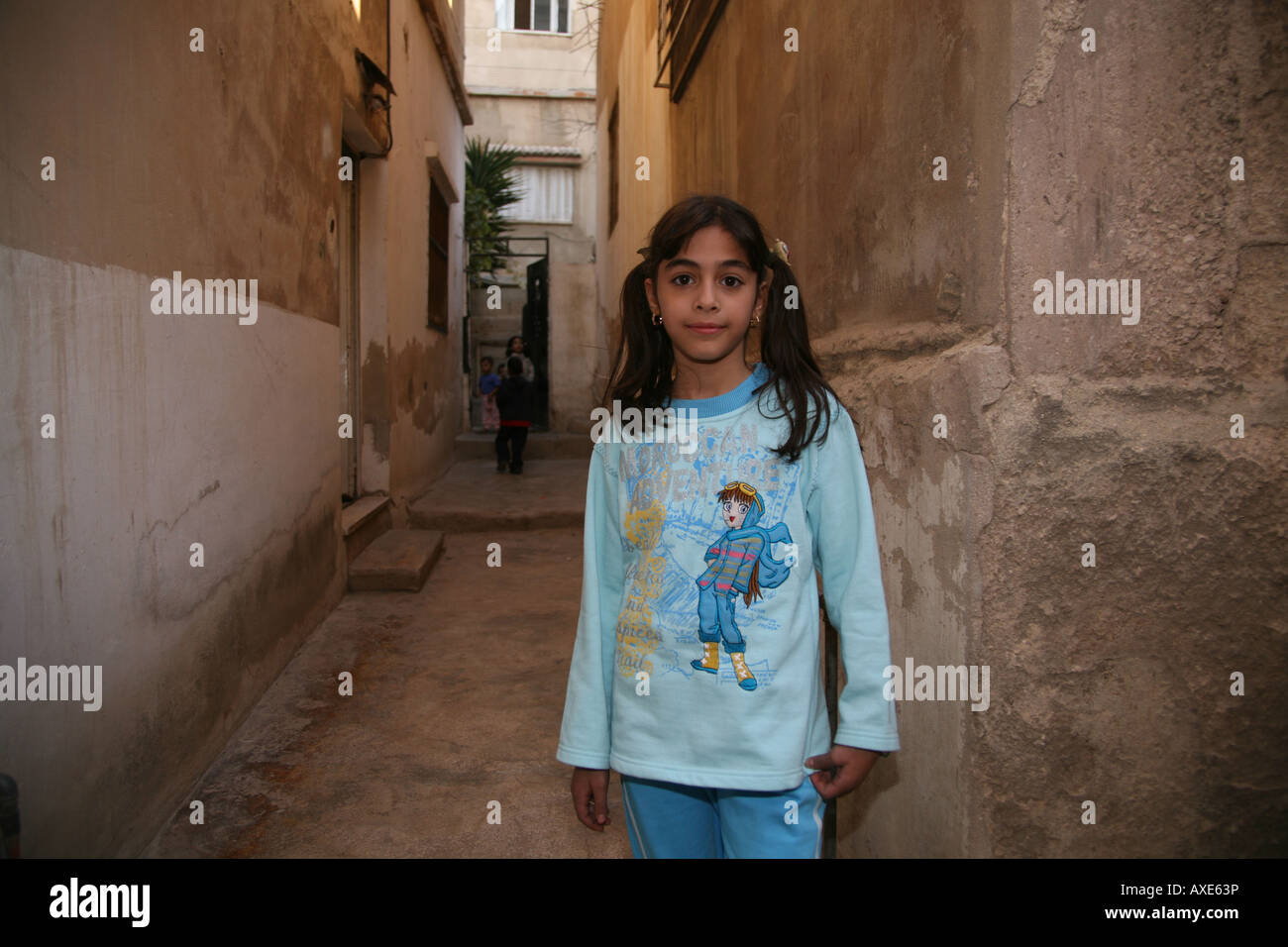 A young Iraqi refugee girl in Amman Many Iraqi refugees have settled in ...