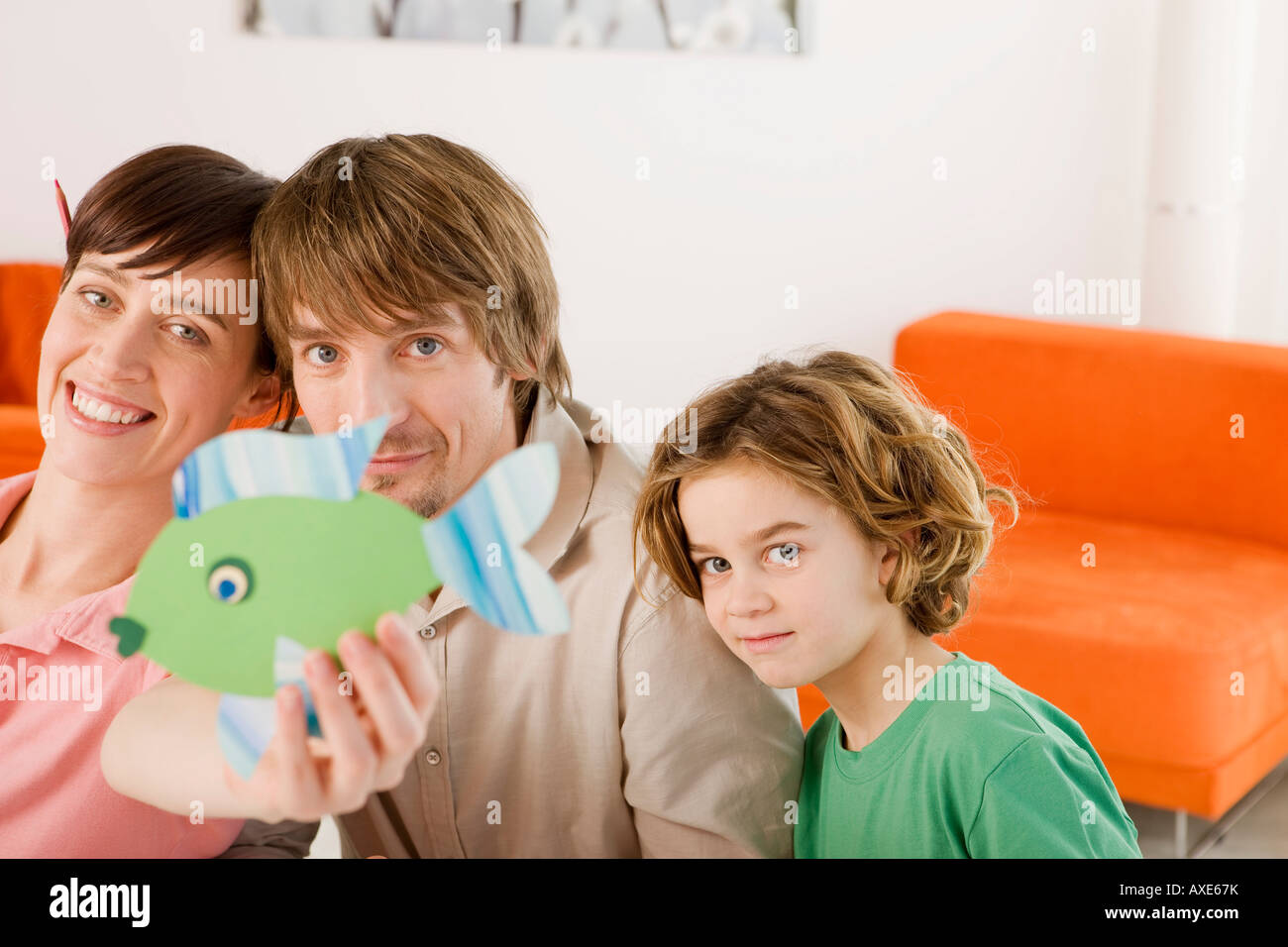 Family smiling, portrait Stock Photo - Alamy