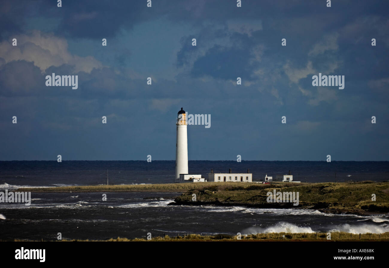 Barns Ness Lighthouse, East Lothian, Scotland, UK, Europe Stock Photo ...