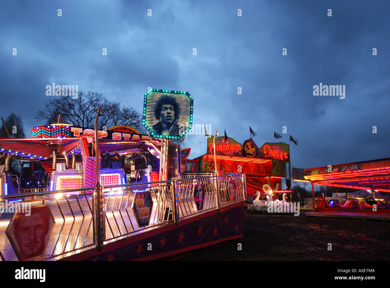 Fairground ghost train hi-res stock photography and images - Alamy