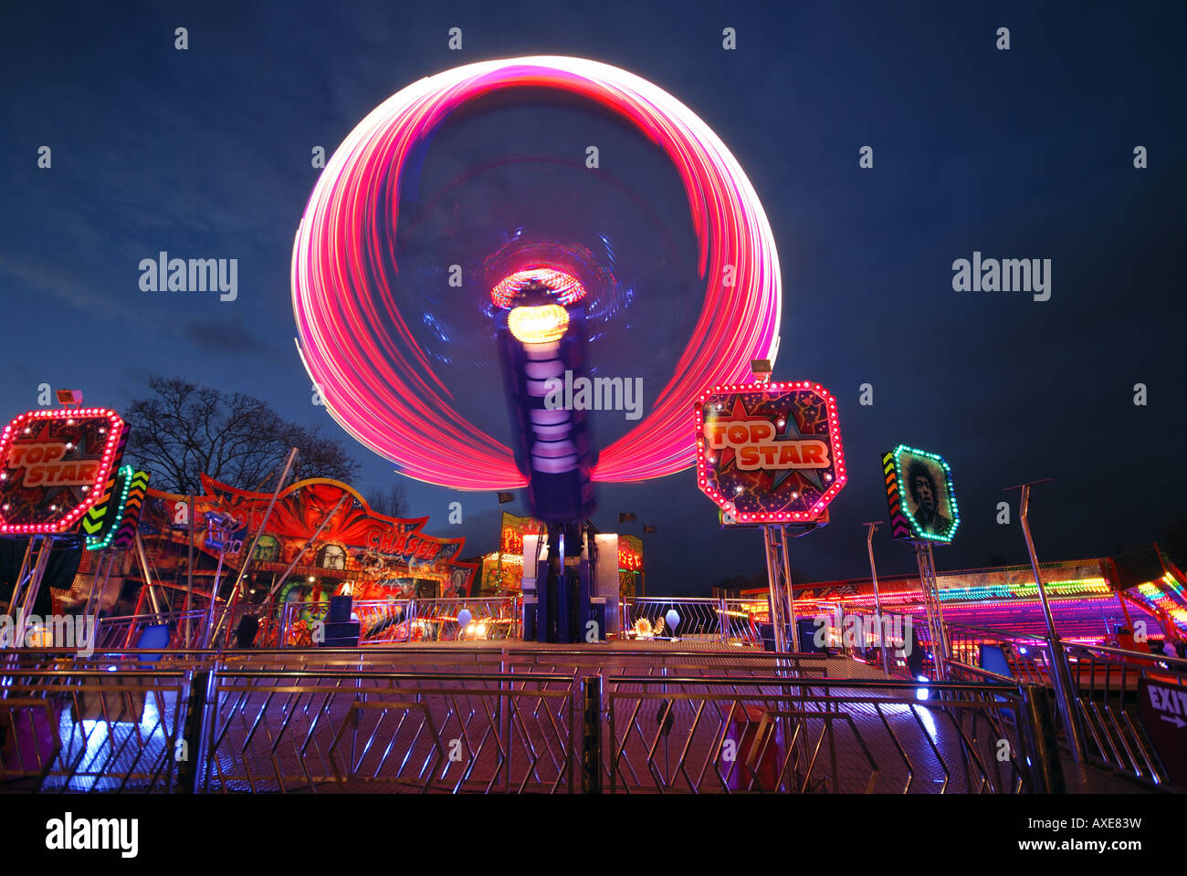 Funfair ride sign hi-res stock photography and images - Alamy