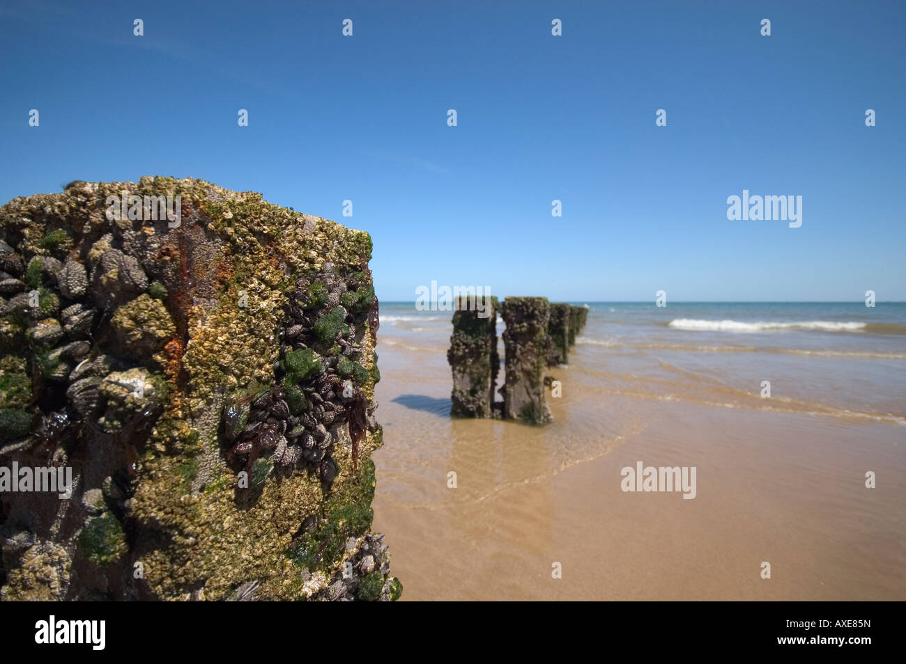 Breakers at British seaside Stock Photo - Alamy