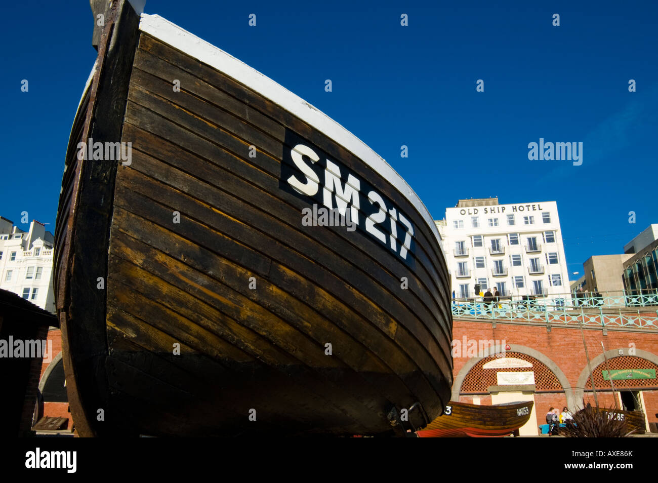 Old boat brighton beach brighton hi-res stock photography and images ...