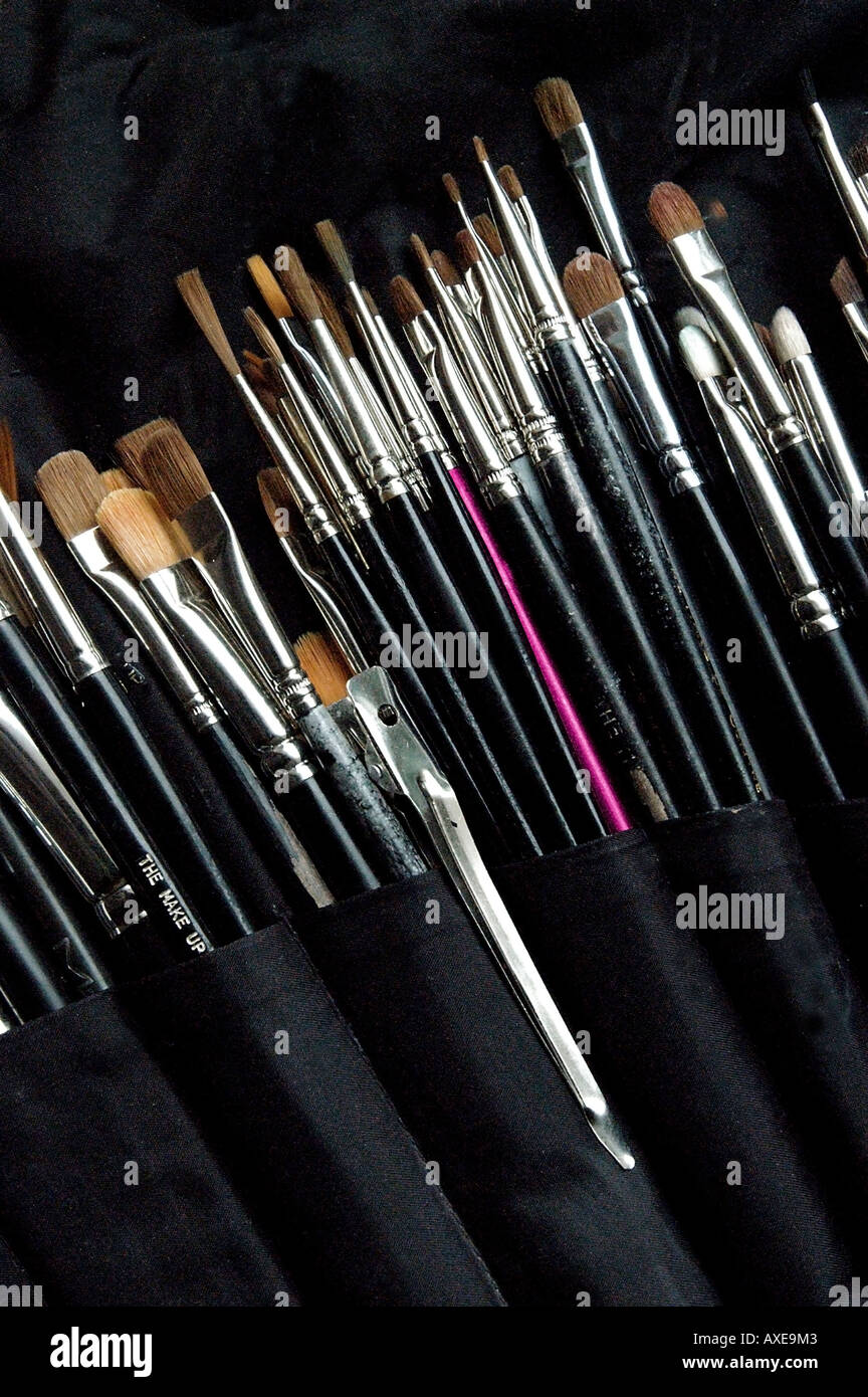 Set of make up brushes Stock Photo - Alamy